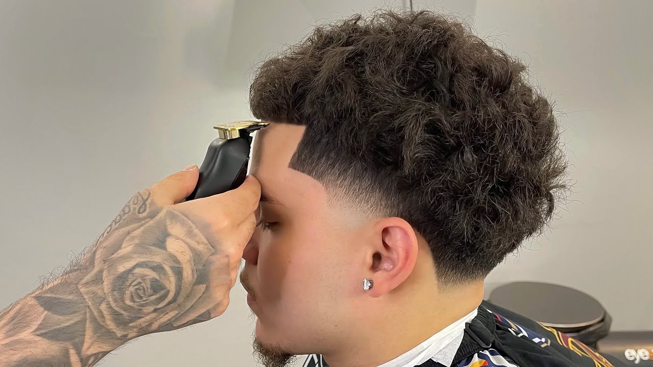 Curly Taper Barber Tutorial Youtube