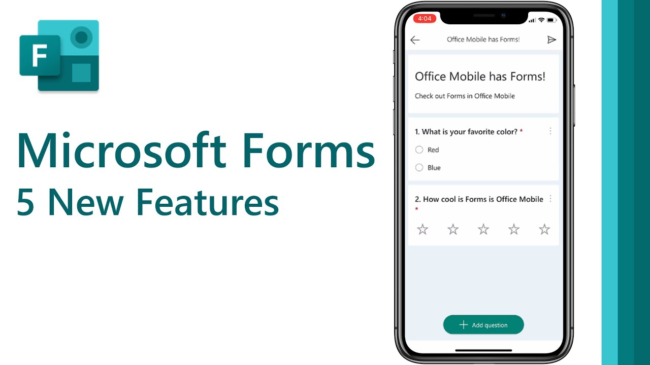 5 New Features In Microsoft Forms Printing Office Mobile And More