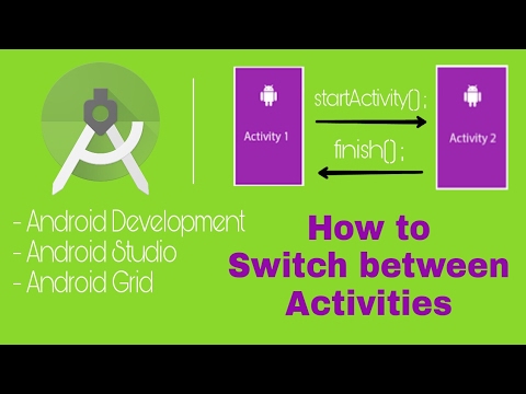 How To Switch Between Activities Android Studio Youtube