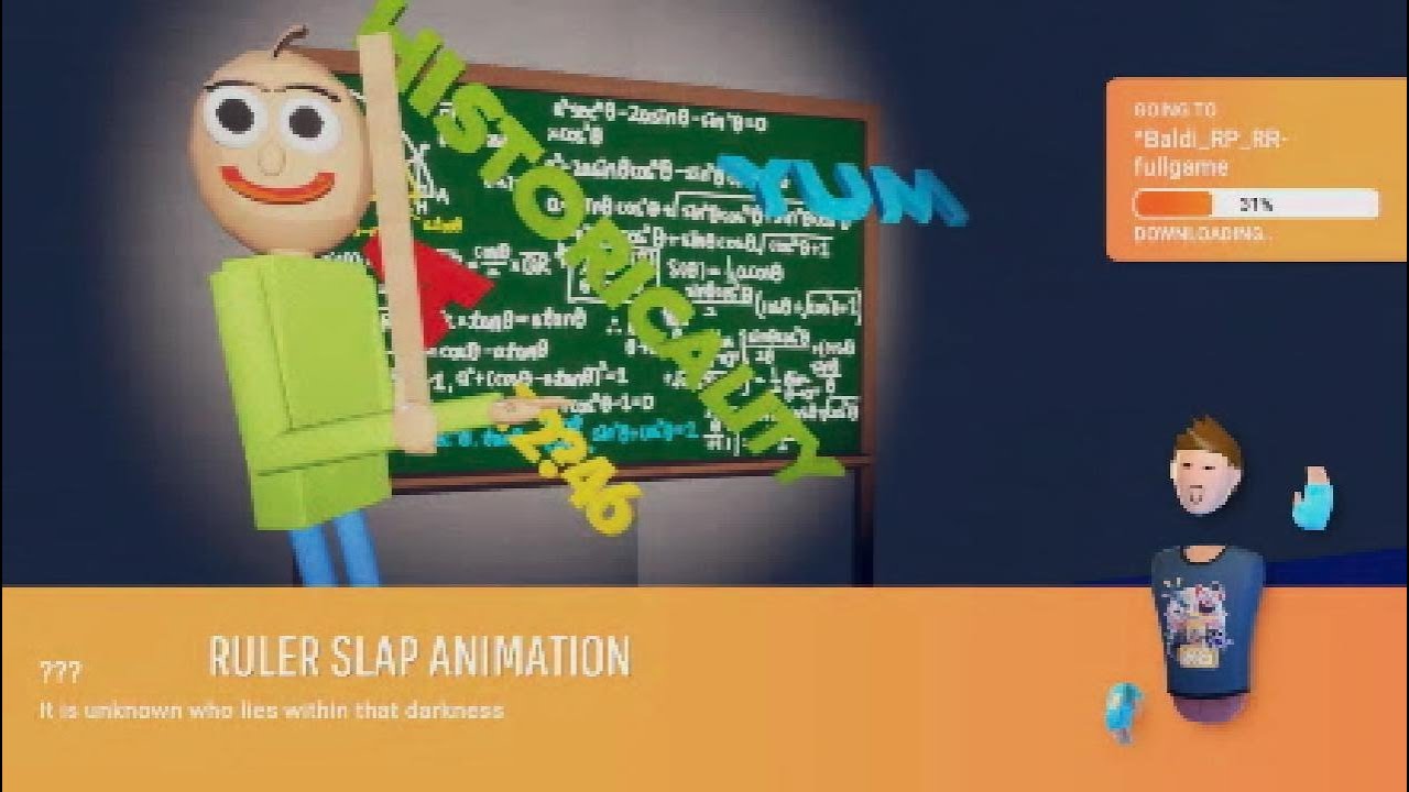 Baldi Ruler Slap Animation Testing Youtube
