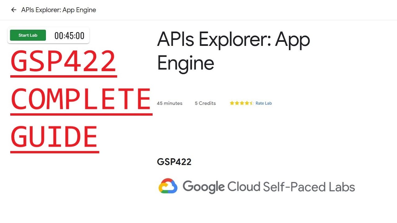 Apis Explorer App Engine Gsp422 Youtube