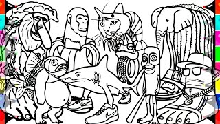 Italian Brainrot Animals New Coloring Pages How To Color Top 10 Best