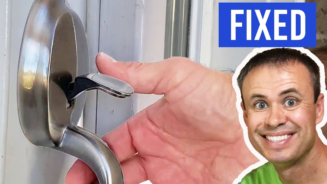 Try First Easy Fix For Stuck Front Door Handle Youtube