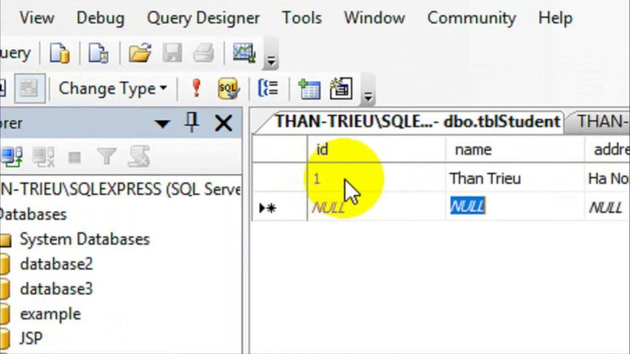 Jdbc 02 Táº O Database Trãªn Sql Server Youtube