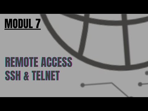 Modul 7 Remote Access Ssh Telnet Youtube