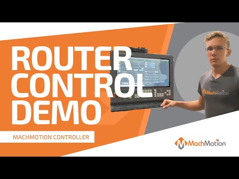Machmotion Cnc Router Control Demo Youtube
