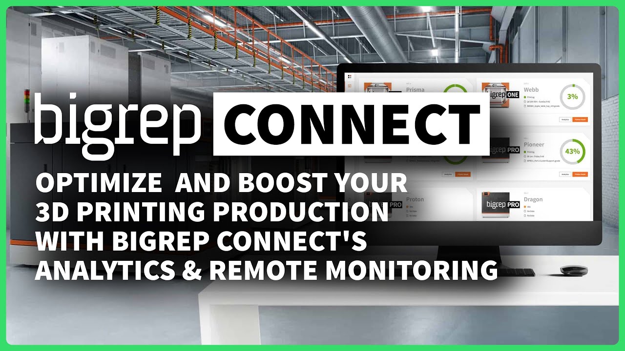 Bigrep Connect The Web Based Solution For 3d Printer Analytics And