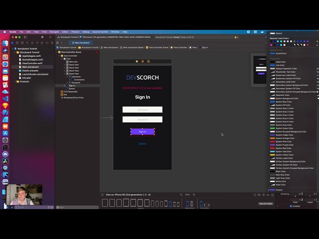 Xcode Storyboard Using Storyboards In Xcode 8