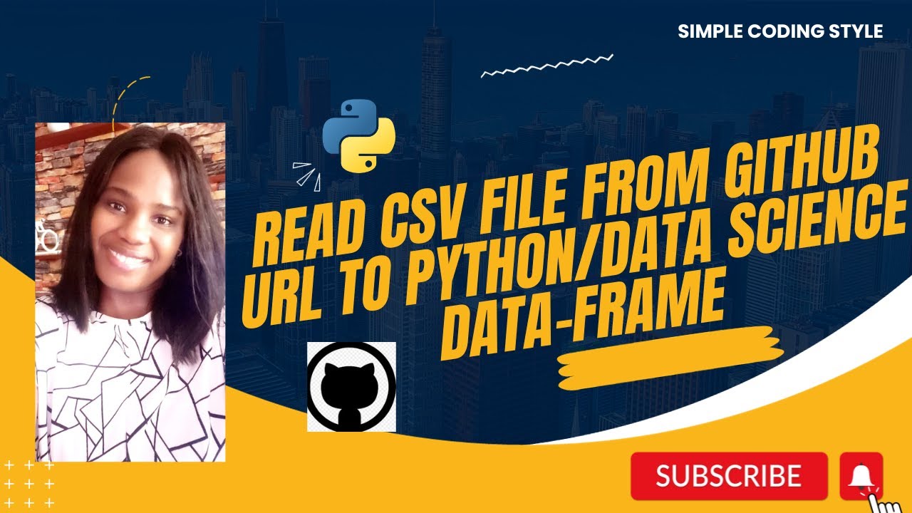 Create And Read Csv File From Github Url To Python Data Frame Using