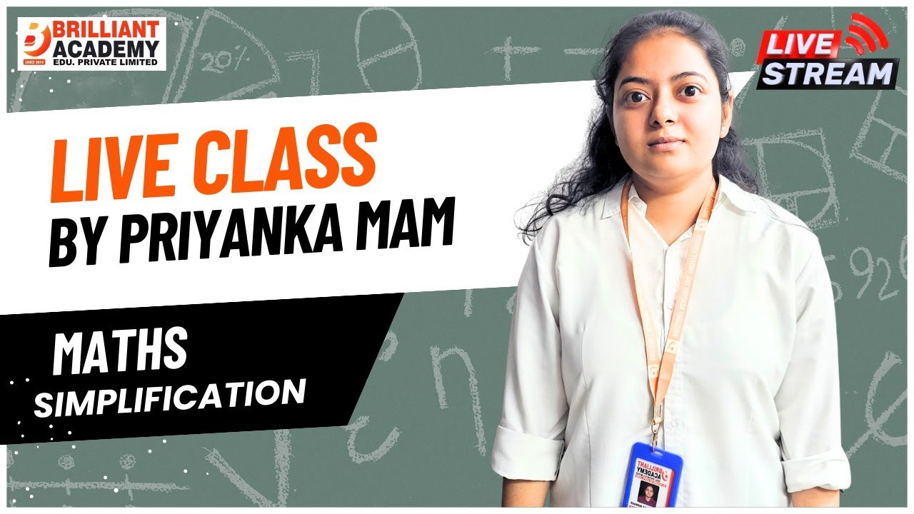 Maths Live Class Simplification Youtube