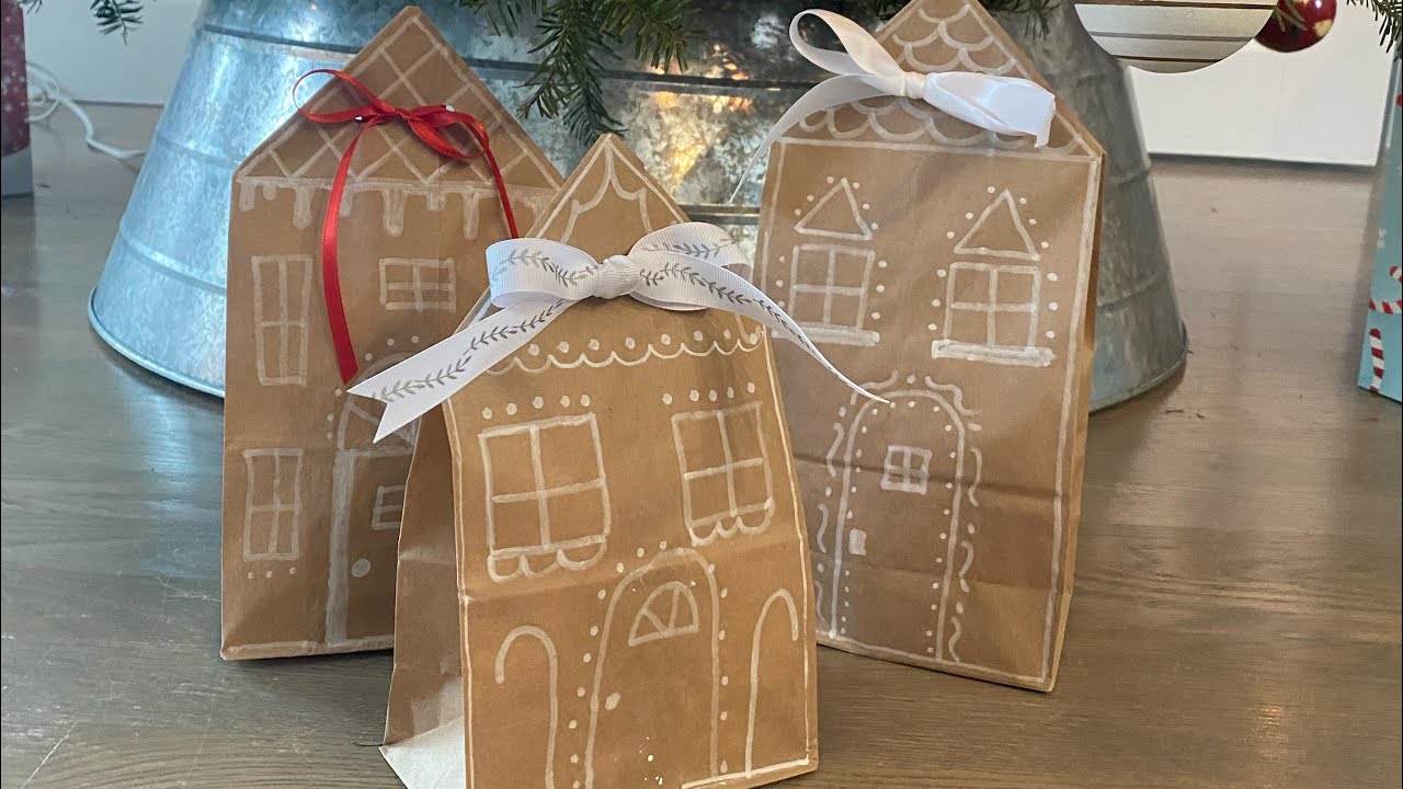 Holiday Brown Paper Gift Bags Youtube