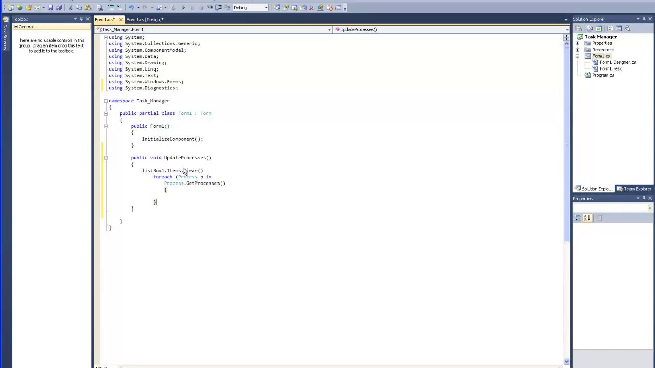 Making A Basic Task Manager C Youtube
