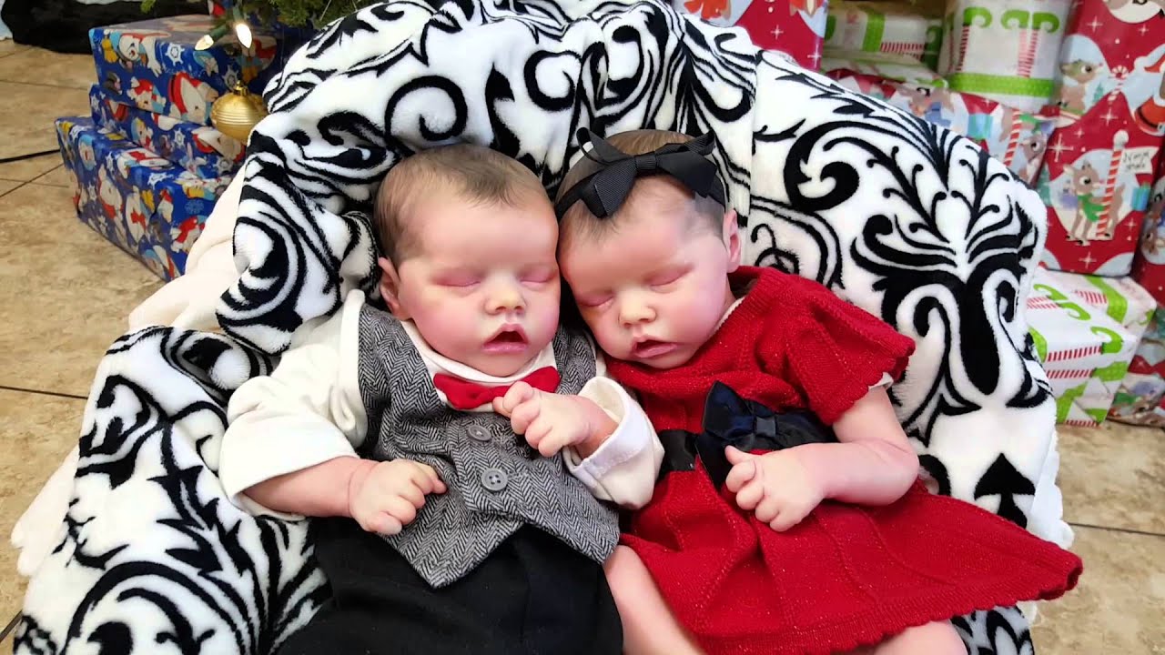 Reborn Baby Twins Christmas Outfit Youtube