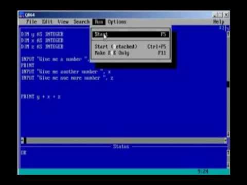 Qb64 Tutorial 5 Input Youtube
