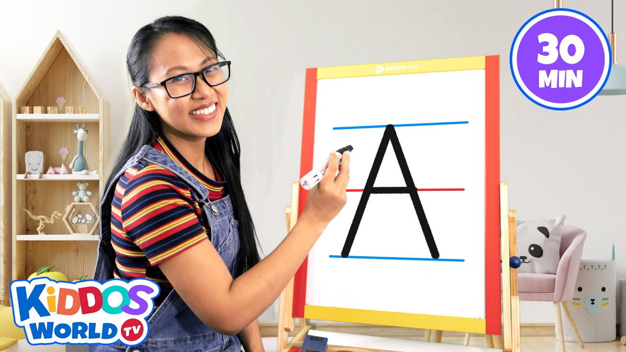 Teaching Kids How To Write The Alphabet Letters A Z Learning The