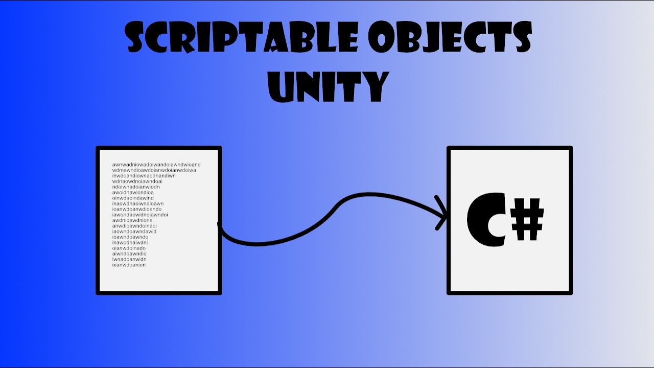 Scriptable Objects Unity Tutorial Youtube