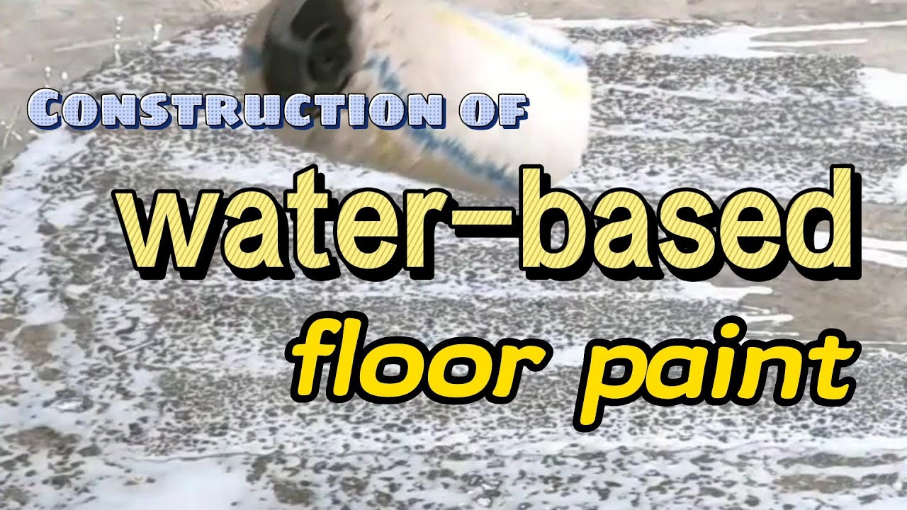 Water Based Epoxy Floor Paint Youtube