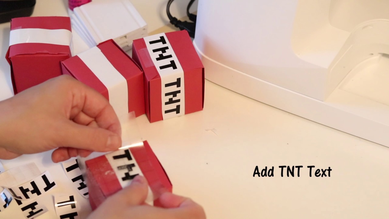 Diy Minecraft Tnt Blocks Easy Crafting Tutorial For Gamers Youtube
