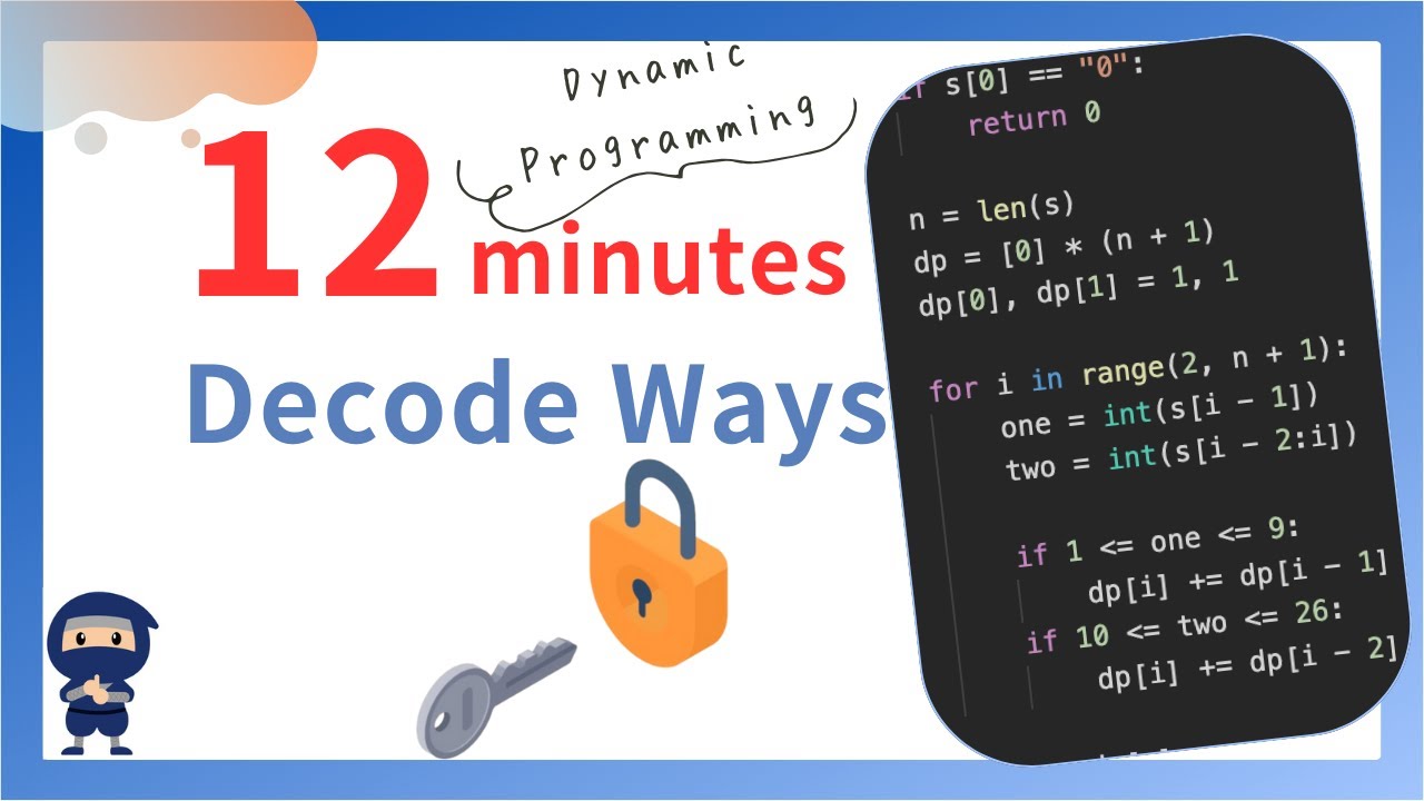 Decode Ways Leetcode 91 Dynamic Programming Python Javascript
