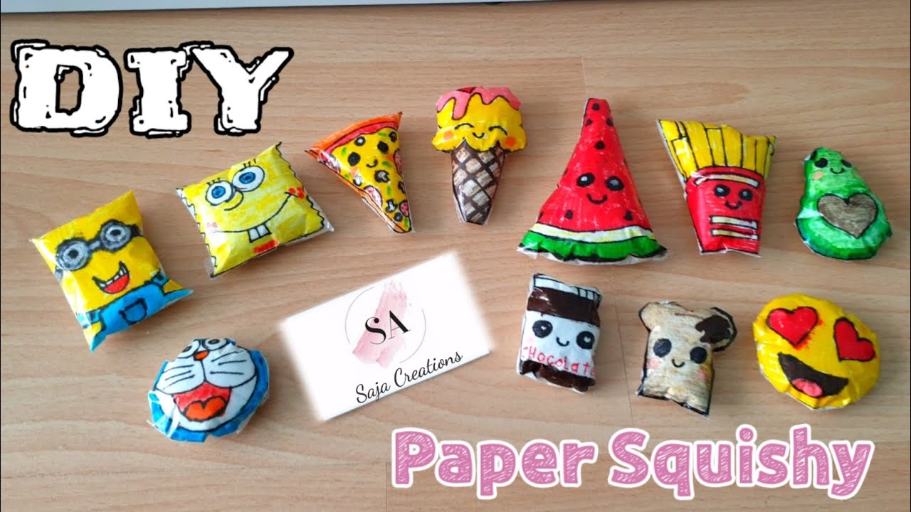 Diy Paper Squishy Handmade Squishy Youtube
