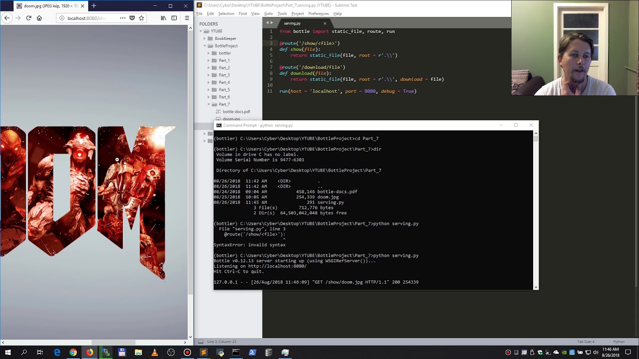 Python Bottle Part 7 Youtube