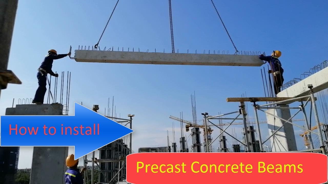 How To Install Precast Concrete Beams Youtube