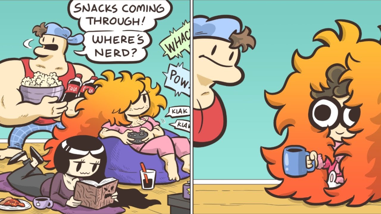New Funny Nerd And Jock Comic Dub 1 Chicken Go Youtube