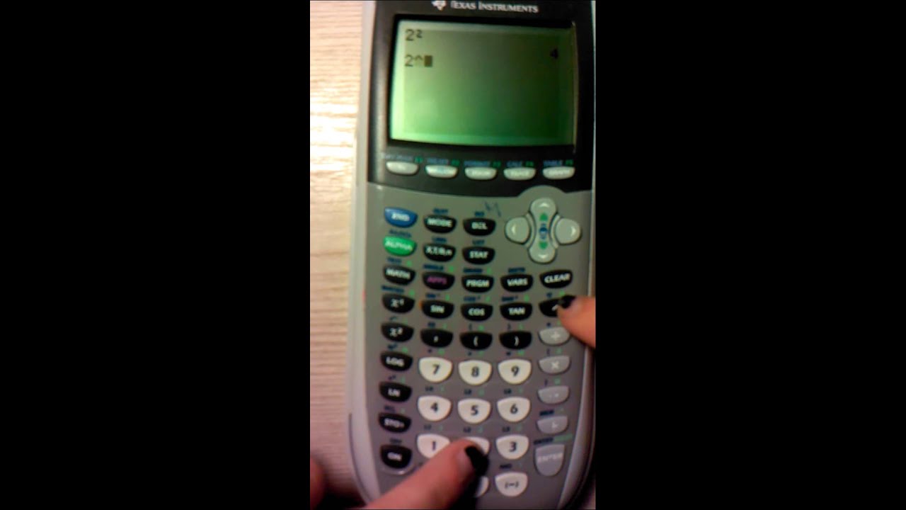 How To Use Exponents In A Calculator Youtube