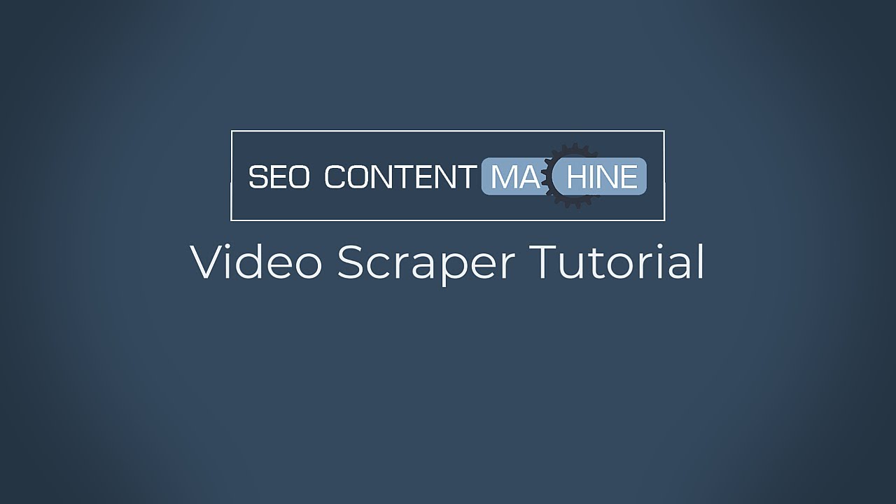 Scraper Tutorial Youtube