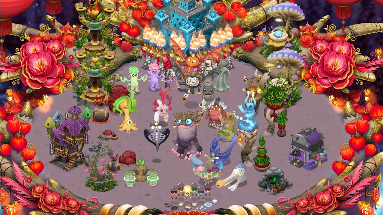 My Singing Monsters Magical Sanctum Decorated For Crescendo Moon