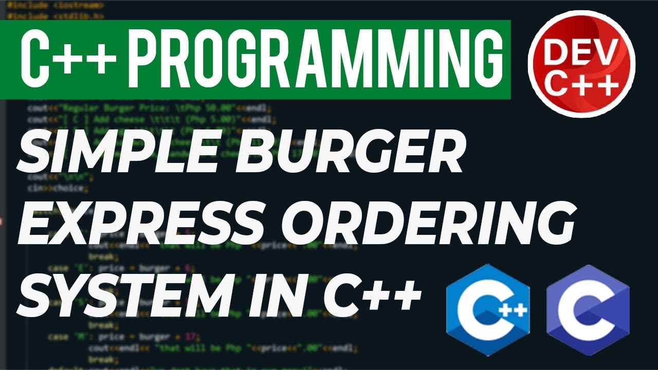 How To Create Simple Food Ordering System In C Youtube