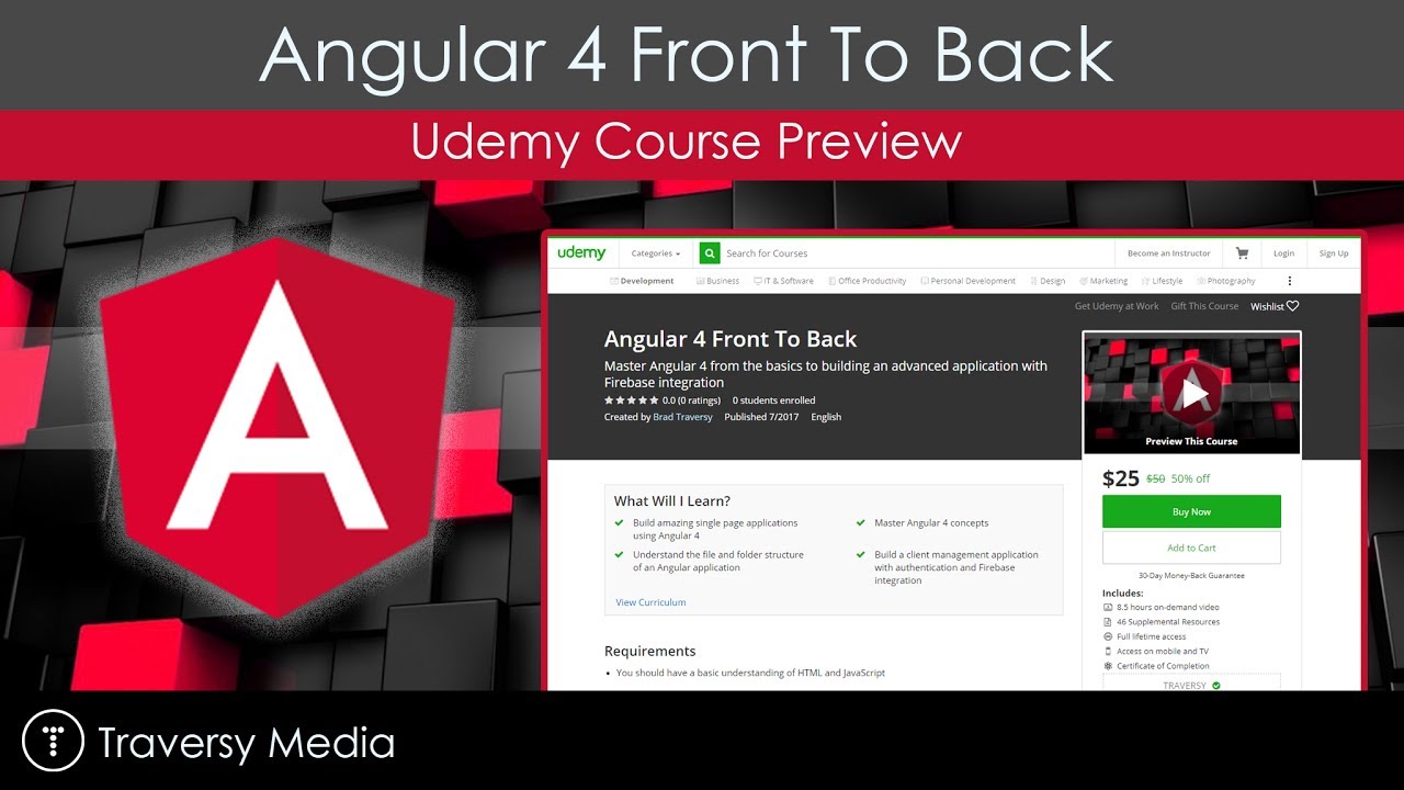 Angular 4 Front To Back Udemy Course Preview Youtube
