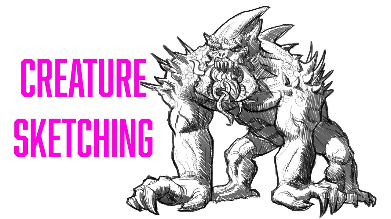 Easy Creature Sketching Youtube