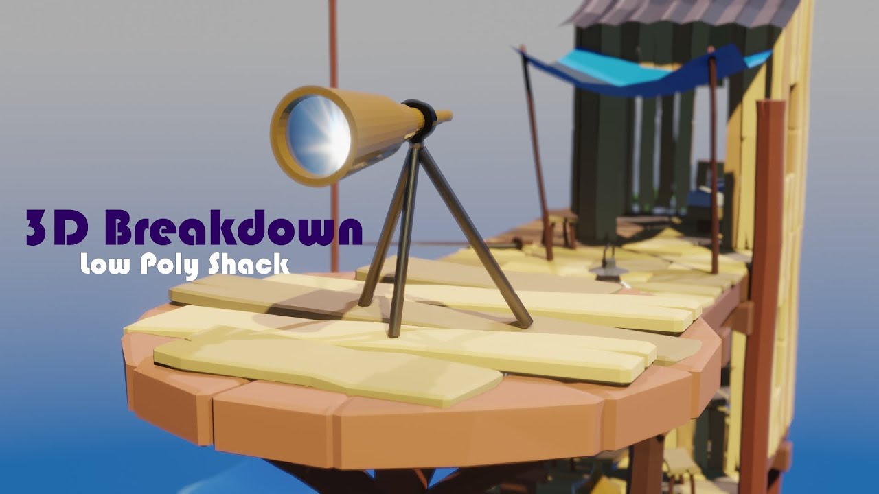 Lowpoly Sea Shack Breakdown Grant Abbitt Tutorial Youtube