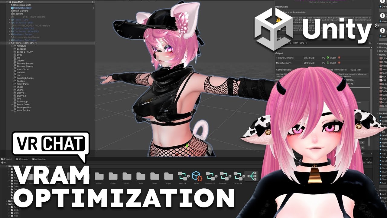 How To Optimize Vrchat Avatars Using Only Unity Youtube