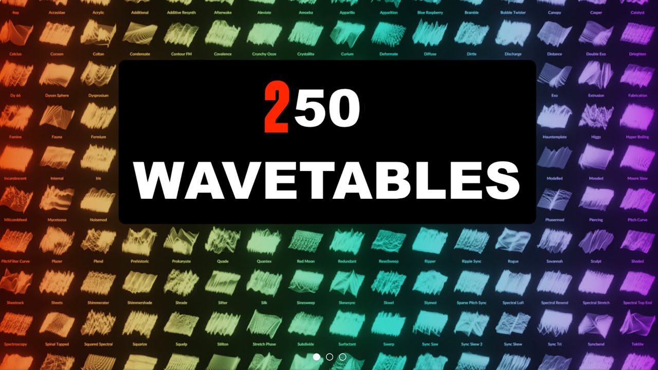 250 Wavetables Youtube