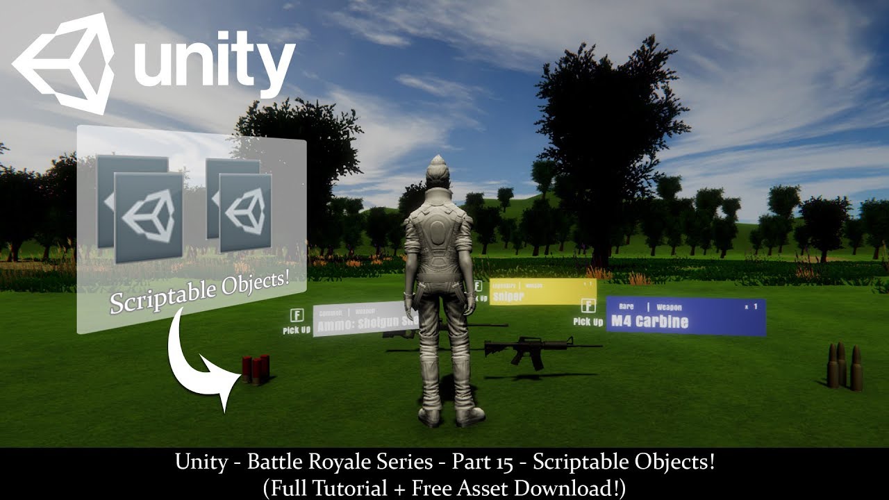 Unity Battle Royale Series Part 15 Scriptable Objects Tutorial