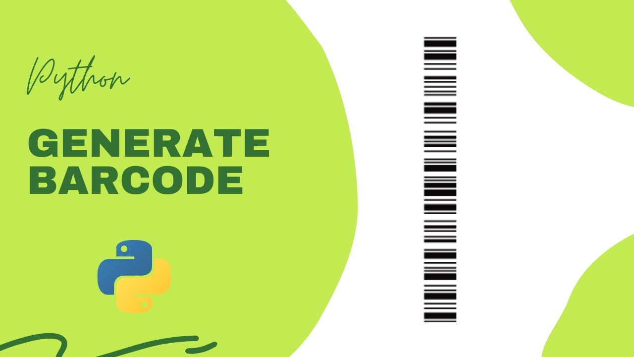 Generate Barcode In Python Youtube