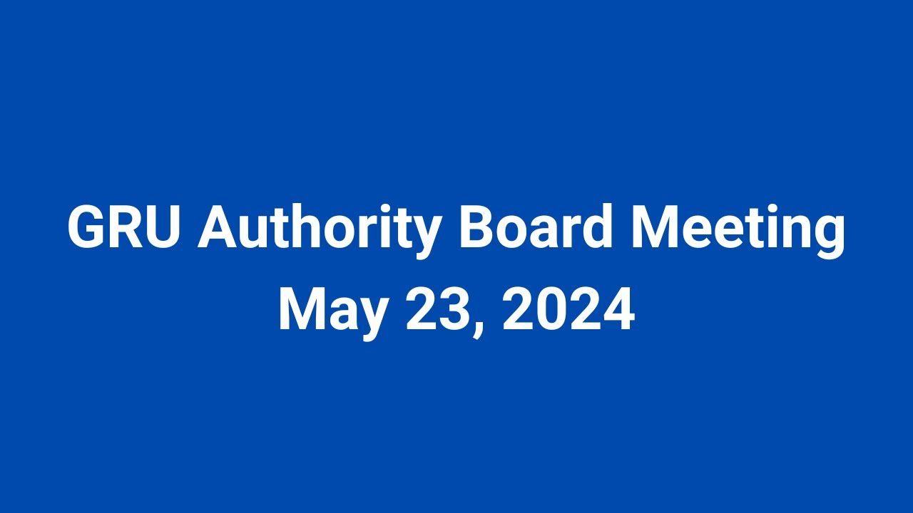 Board Meeting May 23 Youtube