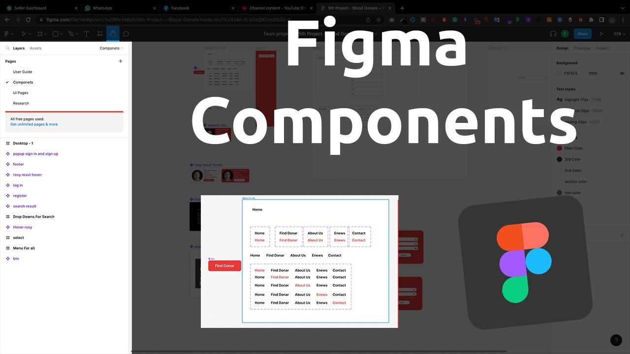 Figma Components Basic Expert Azi Youtube