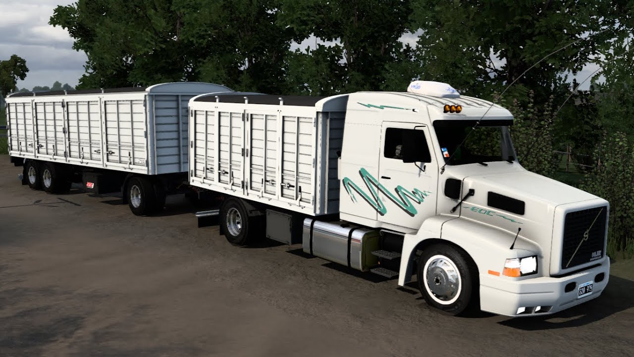 Volvo Edc Nl 12 Tractor Y Chasis Acoplado Ombu Youtube