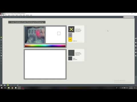 Live Camera Color Tracking Drawing In Max Msp Youtube