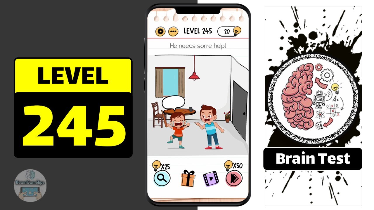 Brain Test Level 245 Walkthrough Youtube