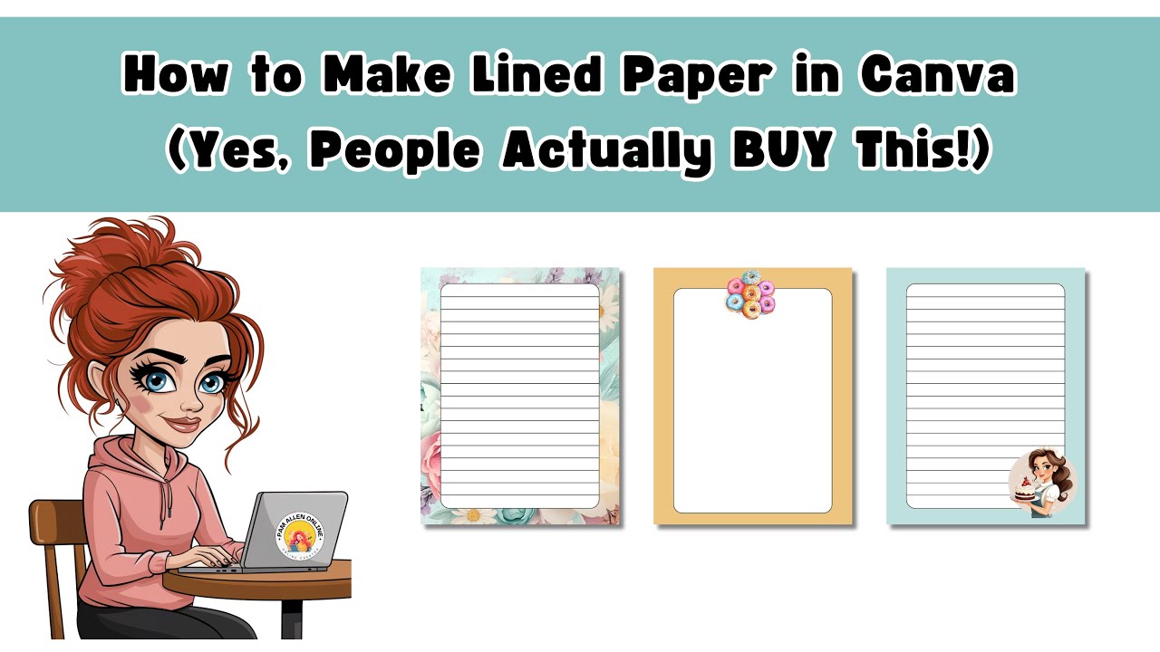 How To Make Lined Paper In Canva Yes People Actually Buy This Youtube