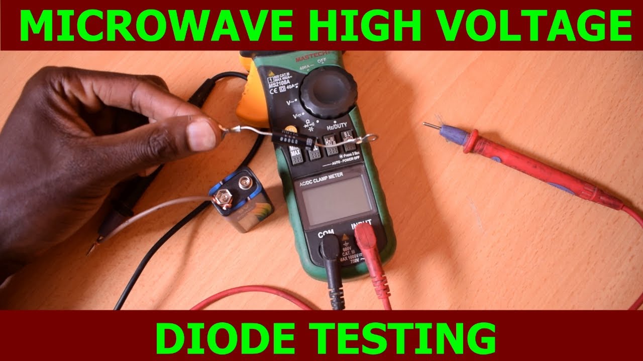 Testing Microwave High Voltage Diode Testing Microwave Electreca Youtube