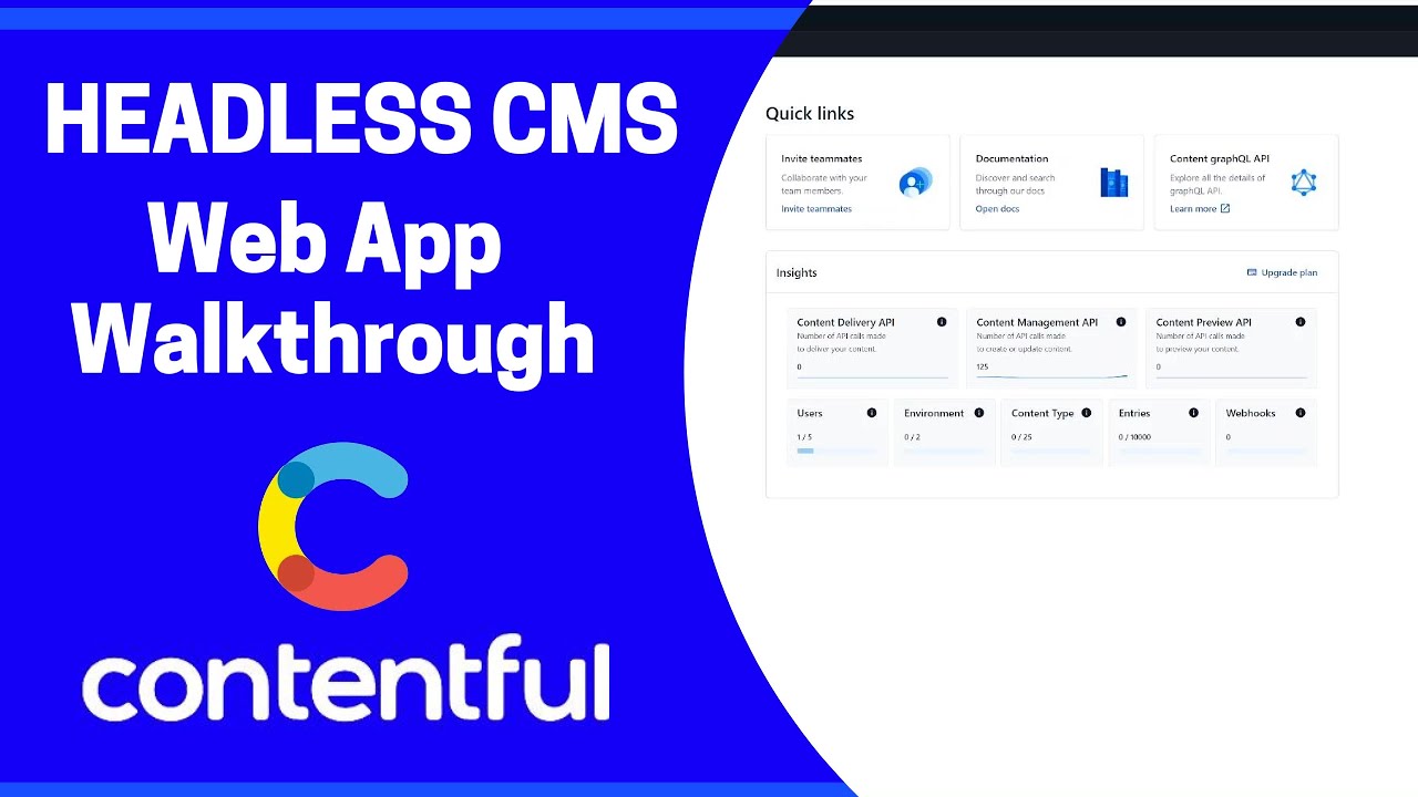 Headless Cms Part 2 Contentful Web App Walkthrough Youtube