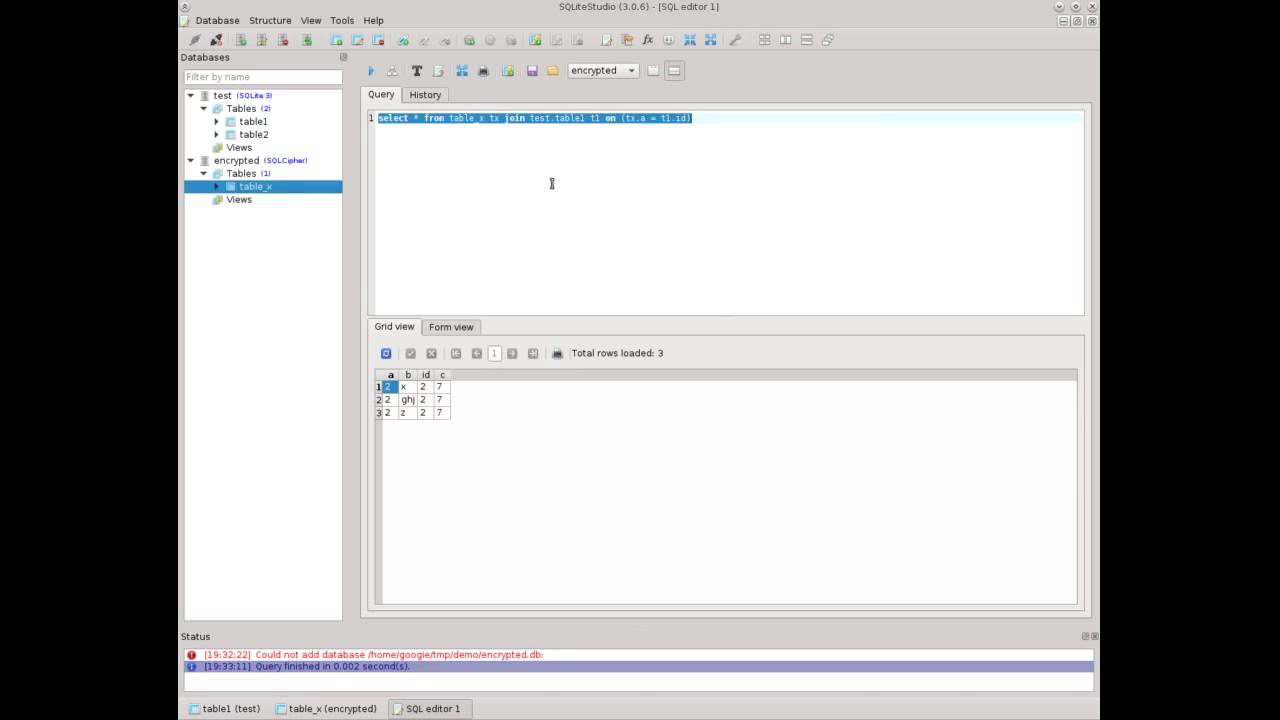 Sqlcipher Plugin For Sqlitestudio Youtube