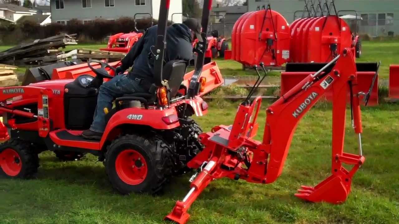Kubota Bx25 Backhoe Removal Youtube
