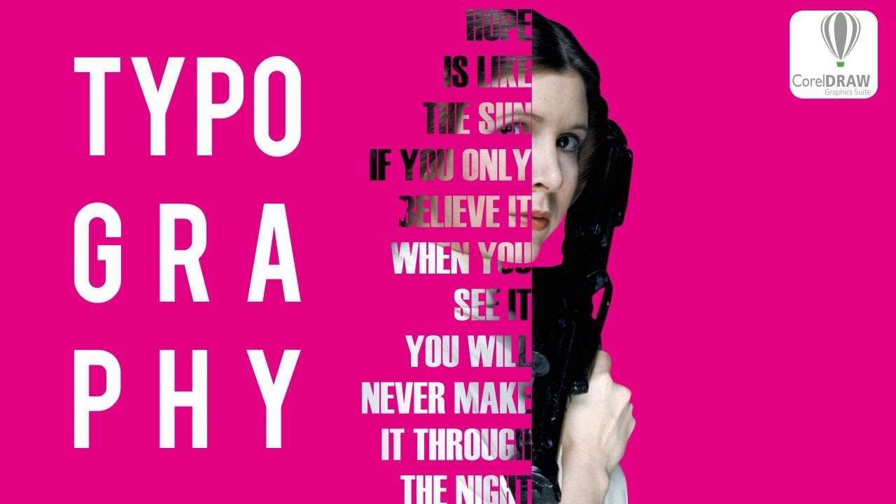 Typography Belajar Coreldraw Youtube
