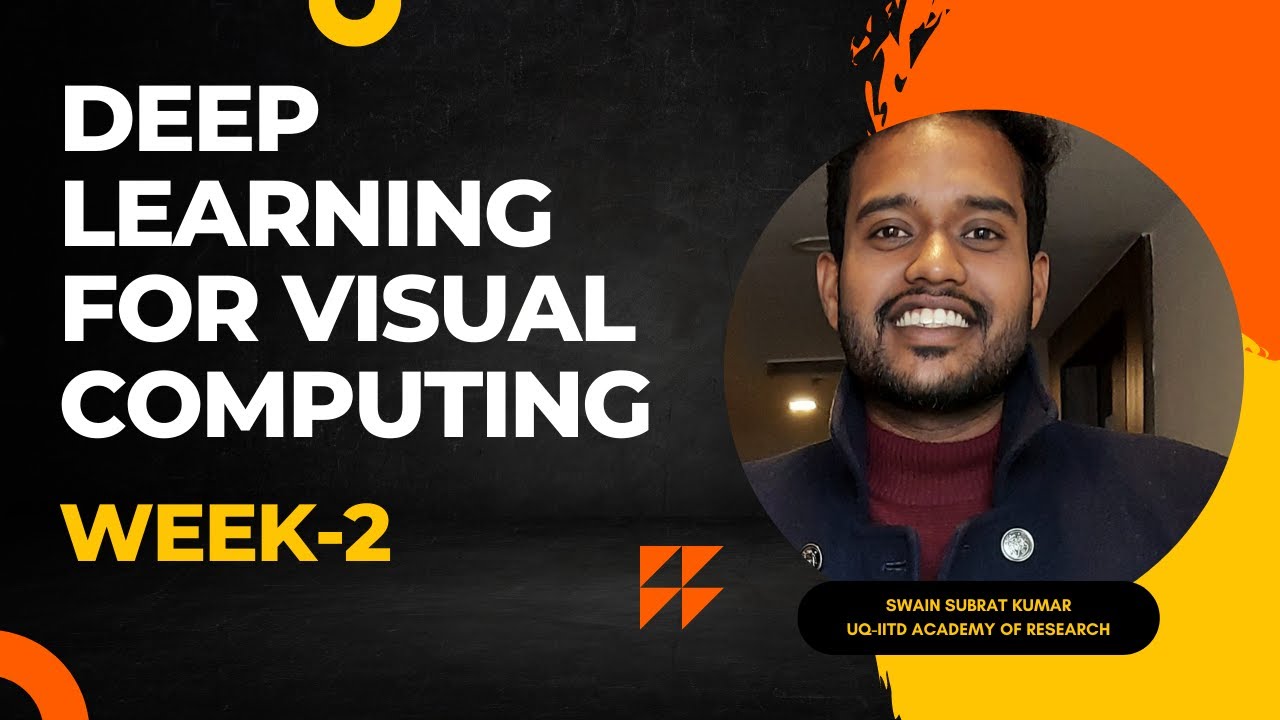 Deep Learning For Visual Computing Week 2 Nptel Live Tutorial
